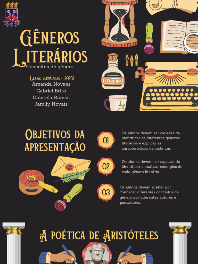 Conceitos e Tipos de Gêneros Literários | PDF | Poesia | Prosa