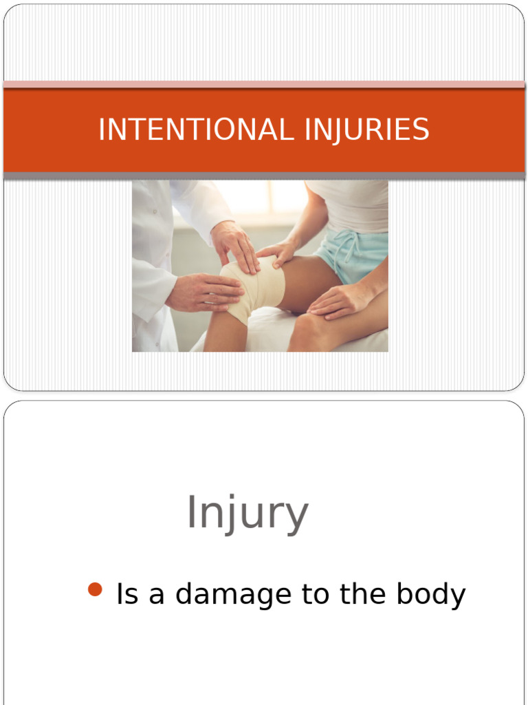 Understanding Intentional Injuries | PDF