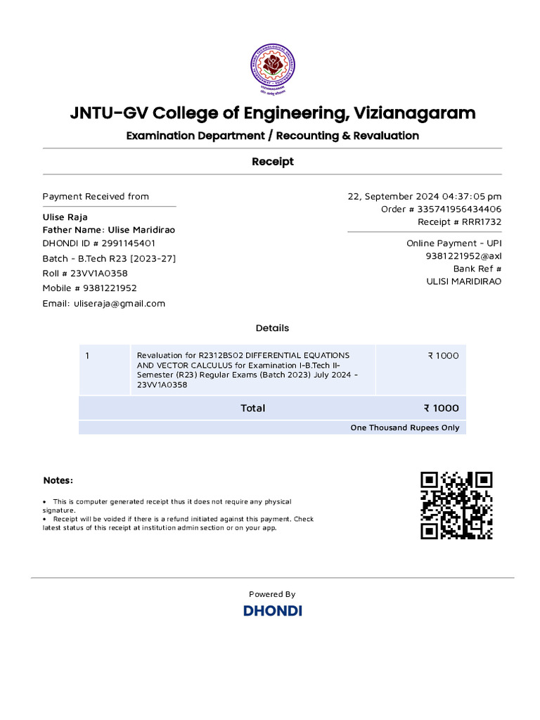 JNTU-GV College of Engineering, Vizianagaram: Examination Department ...