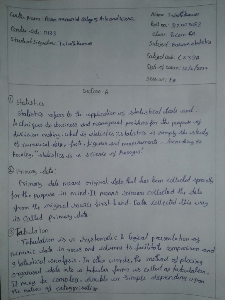 Vinothkumar T - CZ33A | PDF