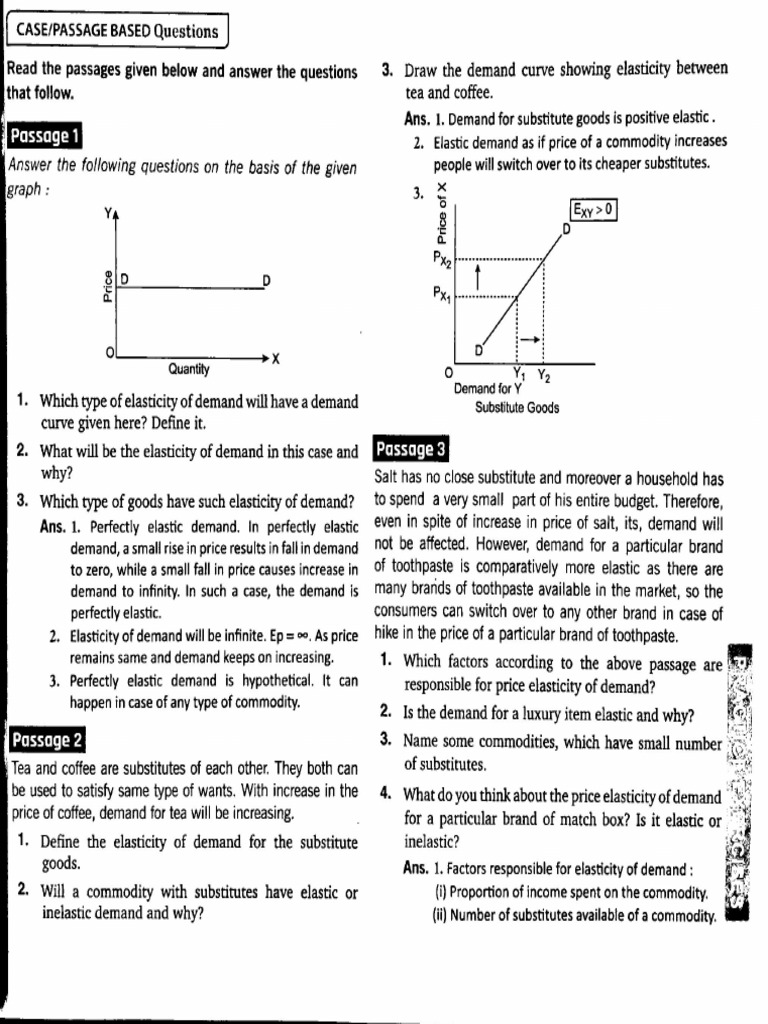 Elasticity of Demand Practice Questions-7-10 | PDF