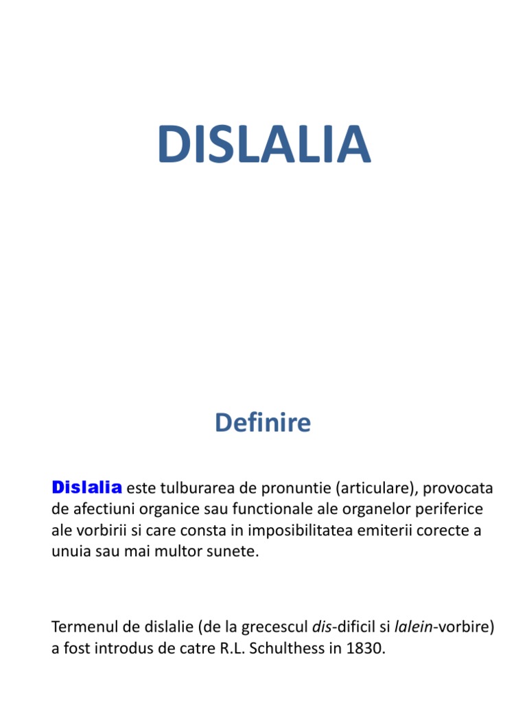 Dislalia | PDF
