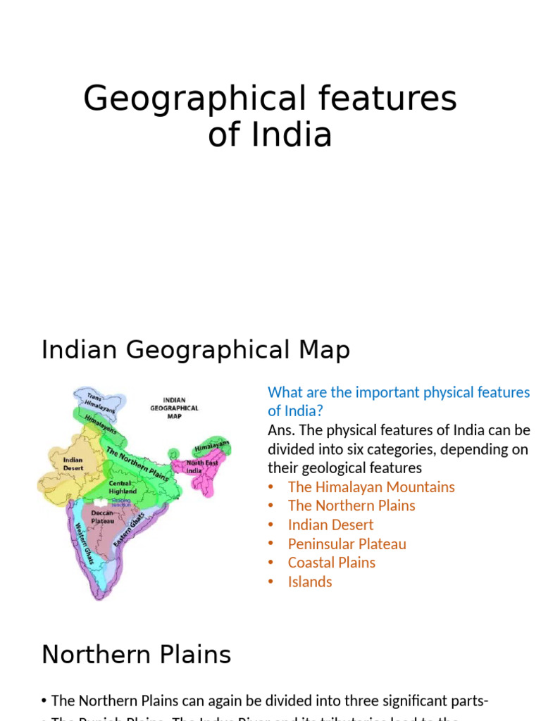 Notes On Geographical Features of India | PDF | Himalayas | Earth Sciences