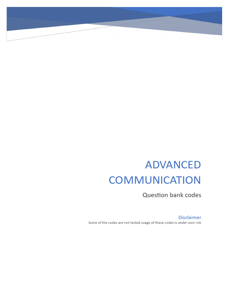 Advanced Communications Final Exam Codes | PDF | Arduino | Computer ...