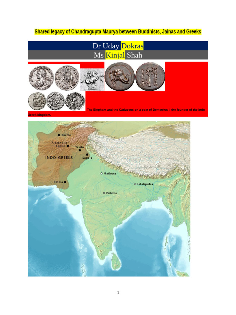 Shared Legacy of Chandragupta Maurya | PDF