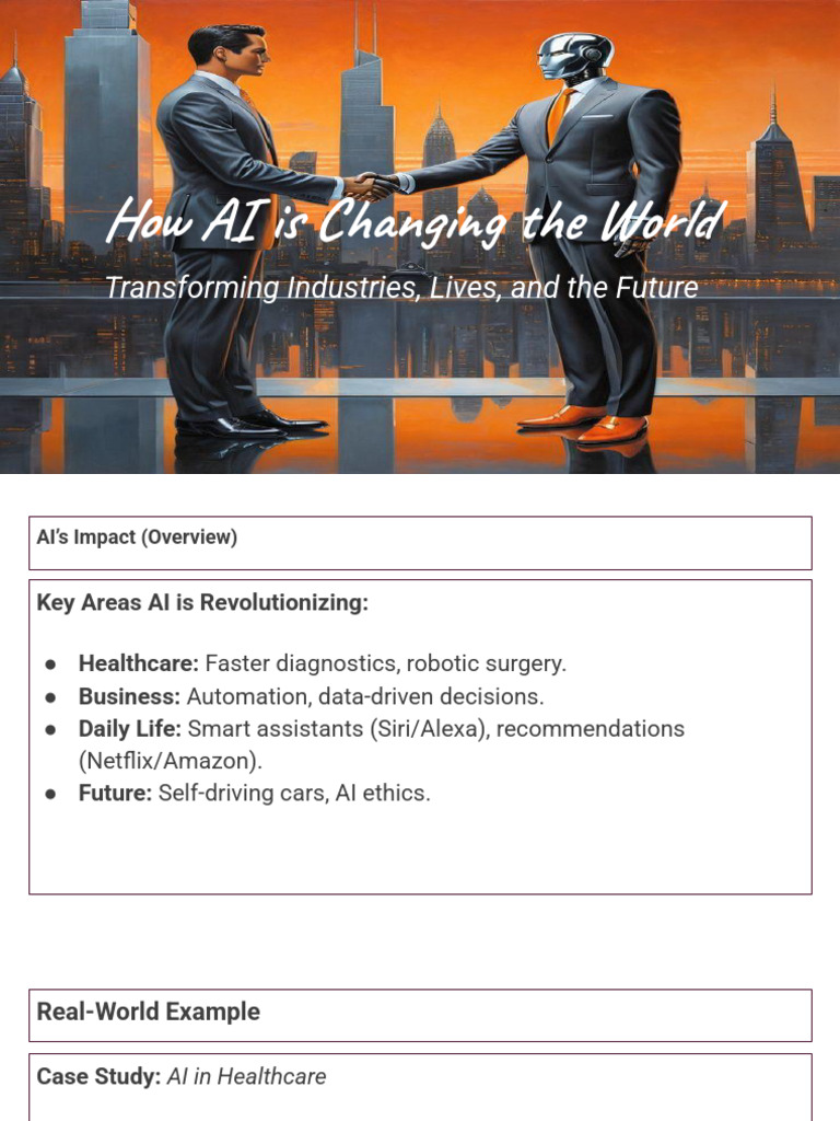 How AI Is Changing The World | PDF