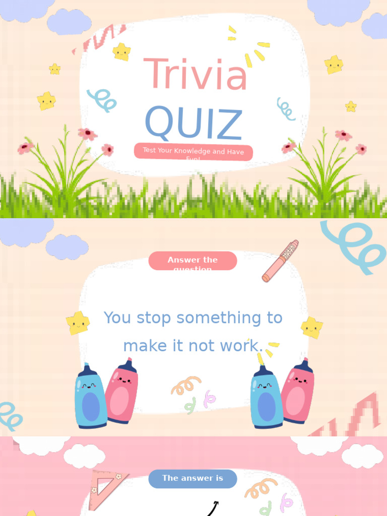 Unit 3 - Trivia Quiz - FF3 | PDF