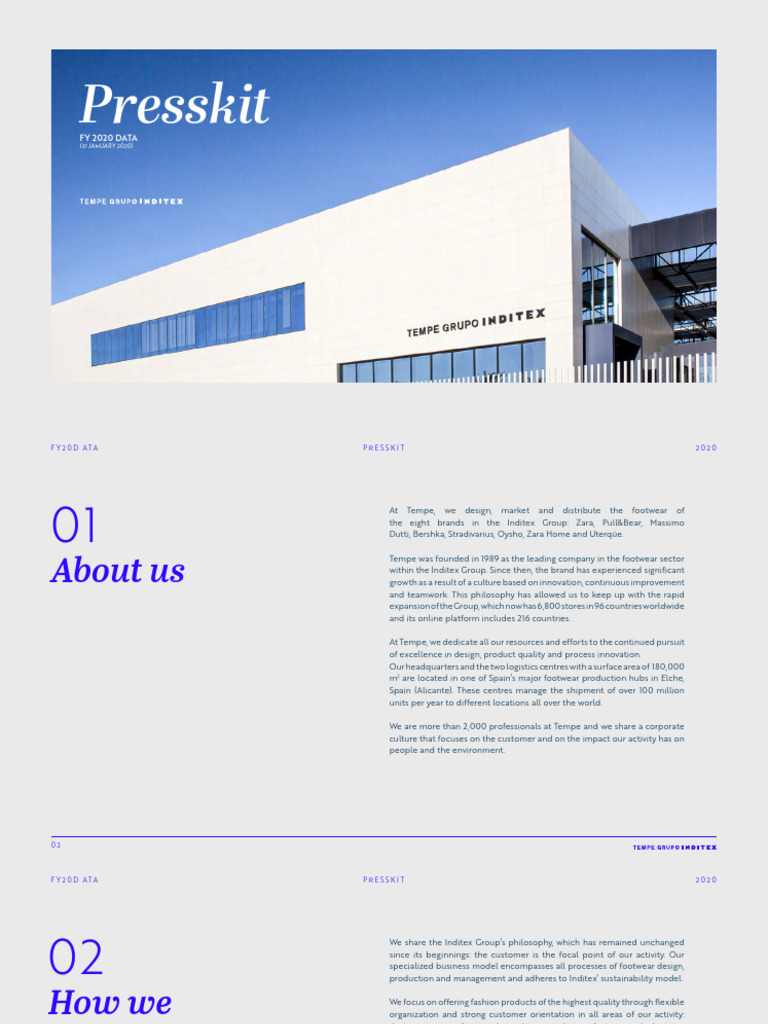 PressKit Tempe Inditex Group | PDF | Fashion | Supply Chain