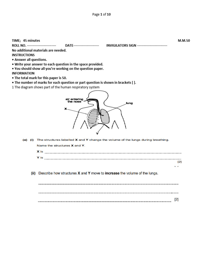 Cam 7 Annual Mock Science Examp124 25 | PDF | Chemical Substances | Chemistry