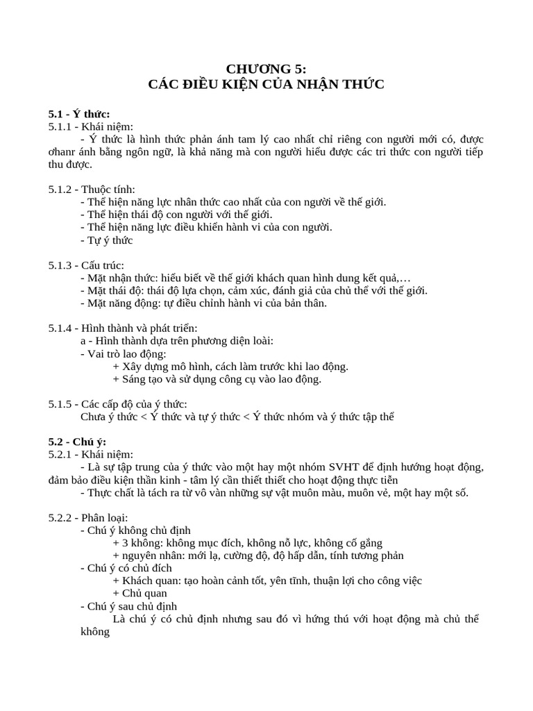 CHƯƠNG 5 TLH | PDF