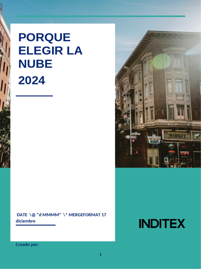 Propuesta de Infra Indetex | PDF | Computación en la nube | Logística