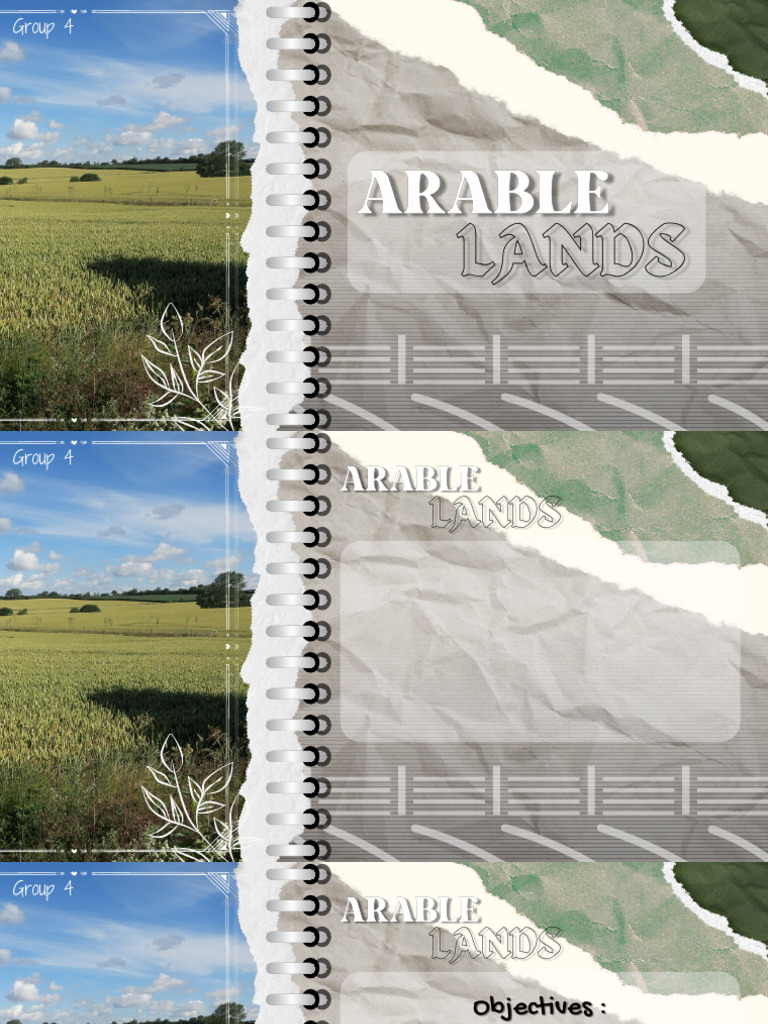 Understanding Arable Lands in Agriculture | PDF