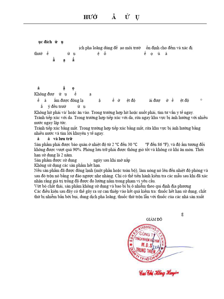 hướng dãn hóa chất bc mindray | PDF