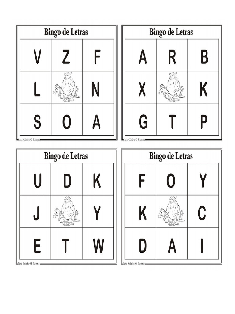 Bingo Das Letras | PDF