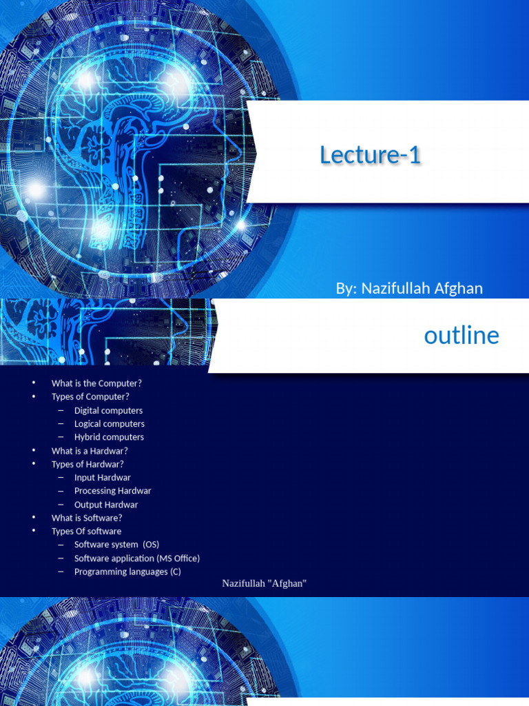 Computer Lecture | PDF | Computer Hardware | Input/Output