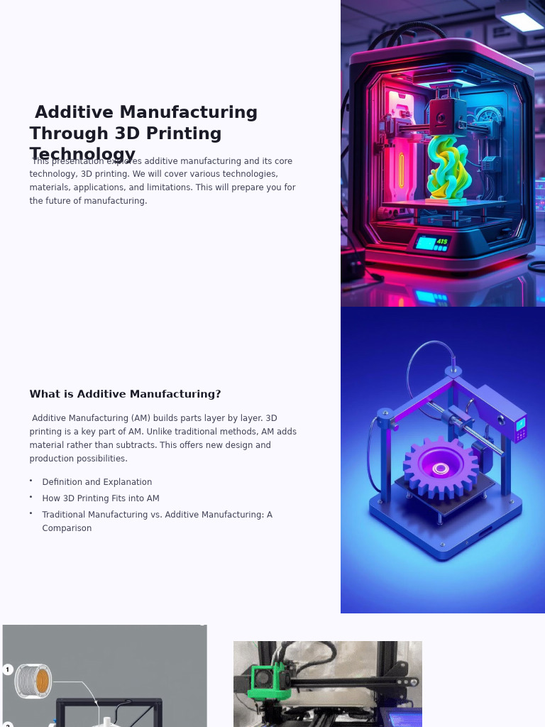 Additive Manufacturing Through 3D Printing Technology | PDF | 3 D ...