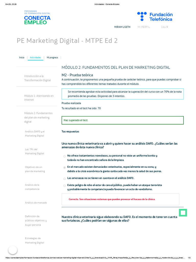 Actividades - Conecta Empleo | PDF | Marketing | Análisis FODA