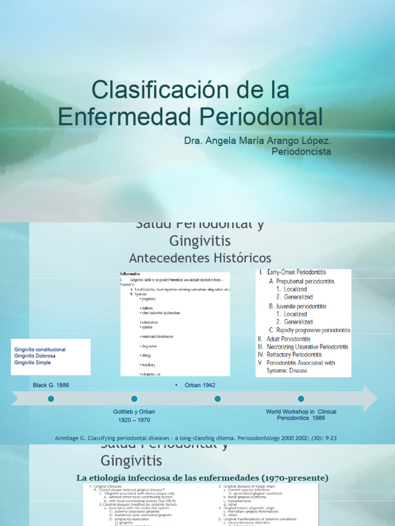 Clasificación de La Enfermedad Periodontal - 1era. Parte | PDF ...