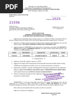 Verified Application Form 1 LTFRB | PDF | Justice | Crime & Violence
