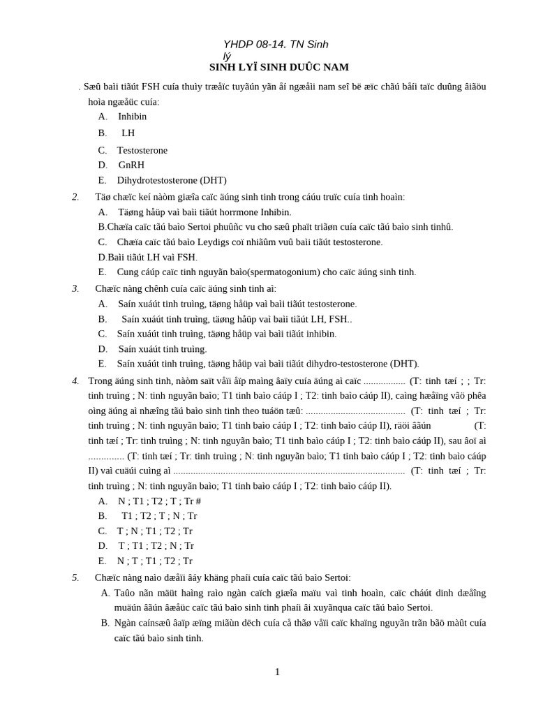 Ch2uong 7 Sinh Duc | PDF