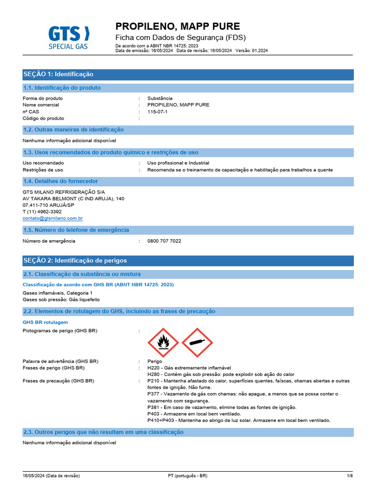 Nevada Refrigerants Turbo Mappp Pure Maçarico | PDF | Oxigênio | Queimadura