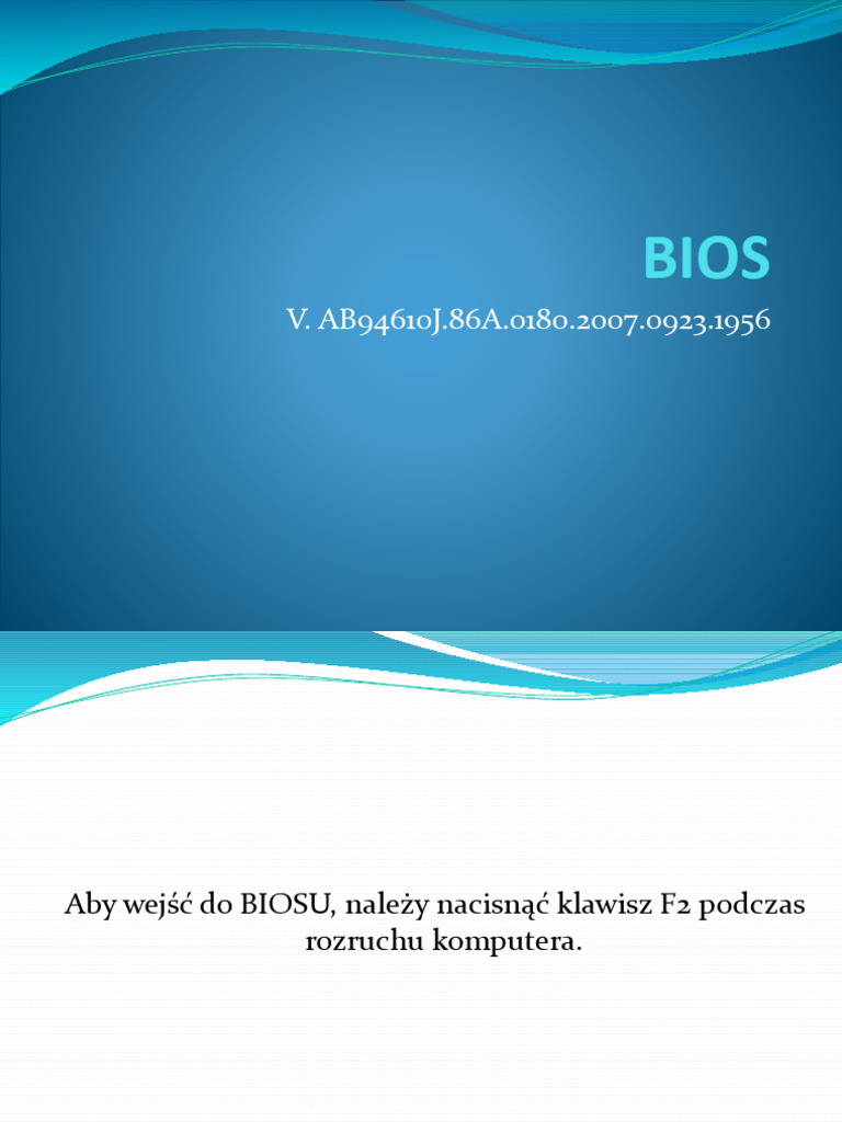 Prezentacja - BIOS | PDF