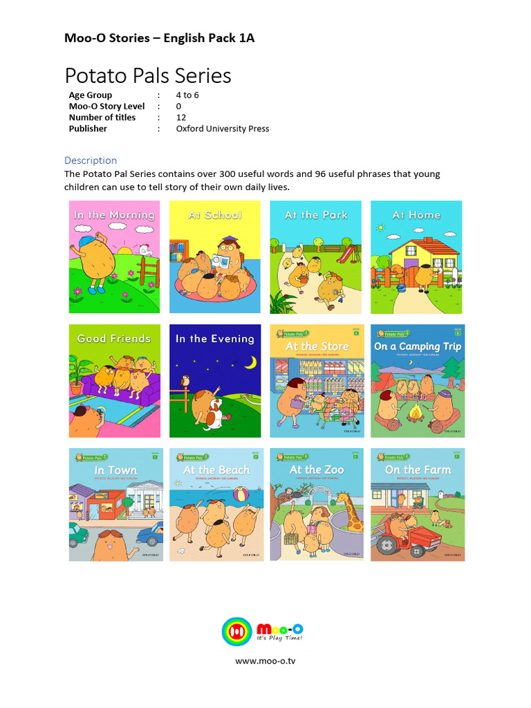 English Pack 1A - Potato Pals Series | PDF