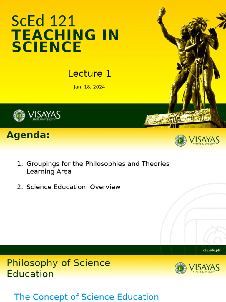 Teaching in Science Lecture 1 3 | PDF | Science Education | Science