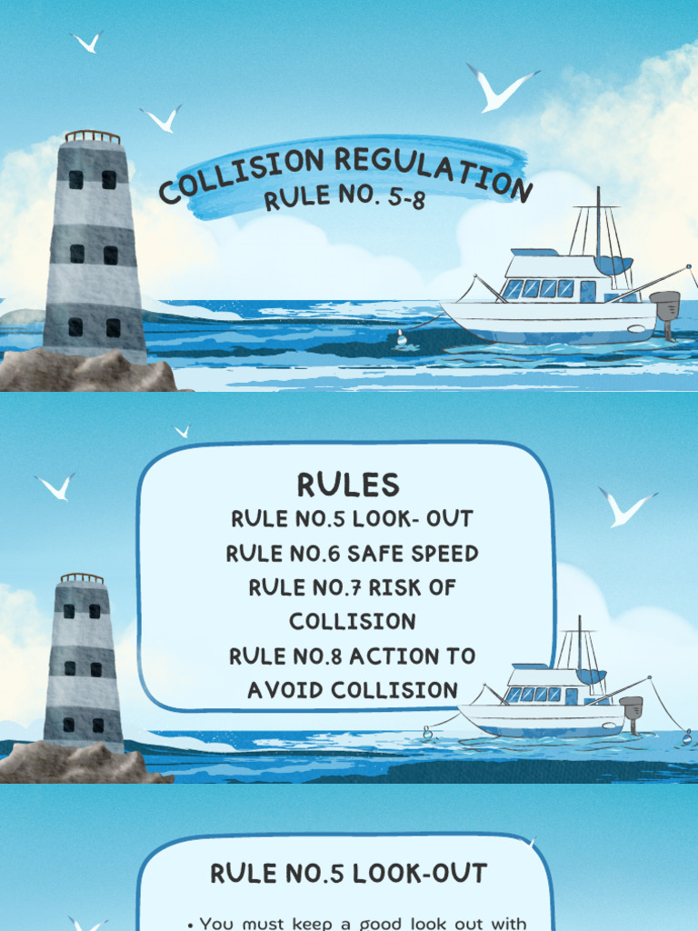 Collision Regulation Rules Overview | PDF