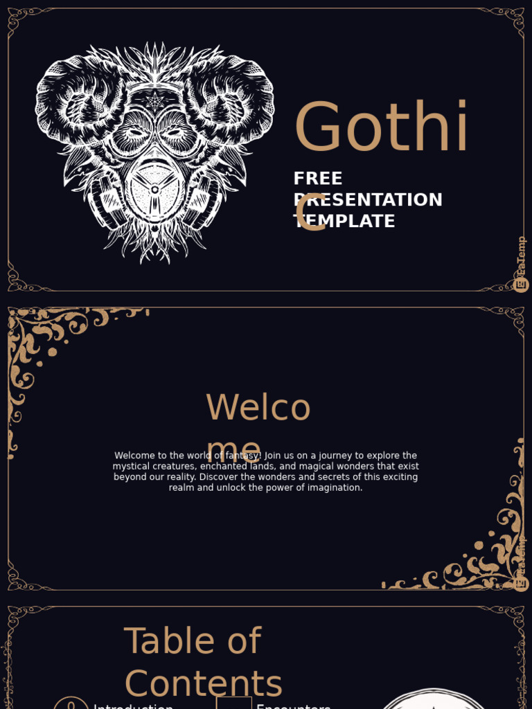 Gothic PowerPoint Template by EaTemp | PDF | Fantasy