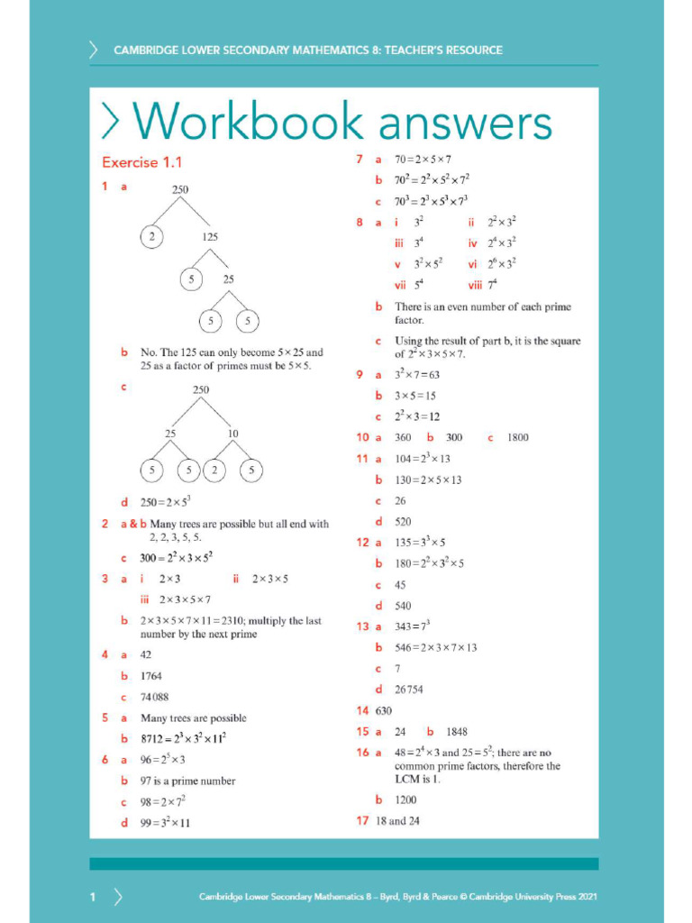 workbook 8 ans | PDF