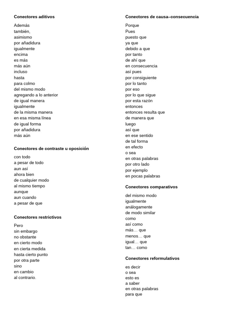 Conectores 2 | PDF | Certeza