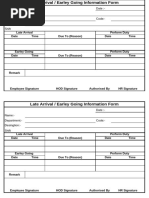 Out Pass Slip Template | PDF | Law