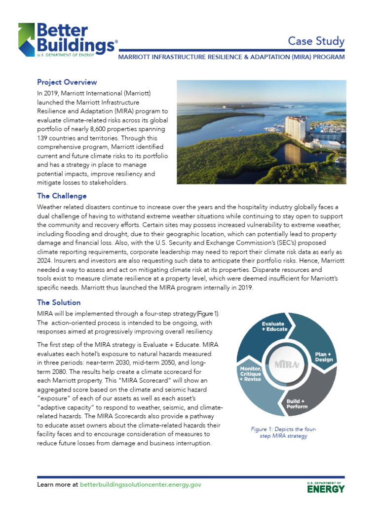 MIRA Program: Marriott's Climate Resilience | PDF | Climate Resilience ...
