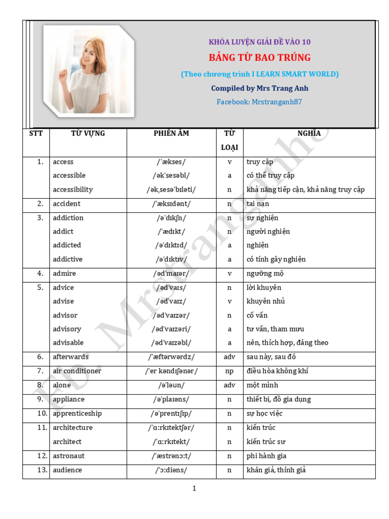 B NG T V NG L P 9 (I Learn Smart World) | PDF