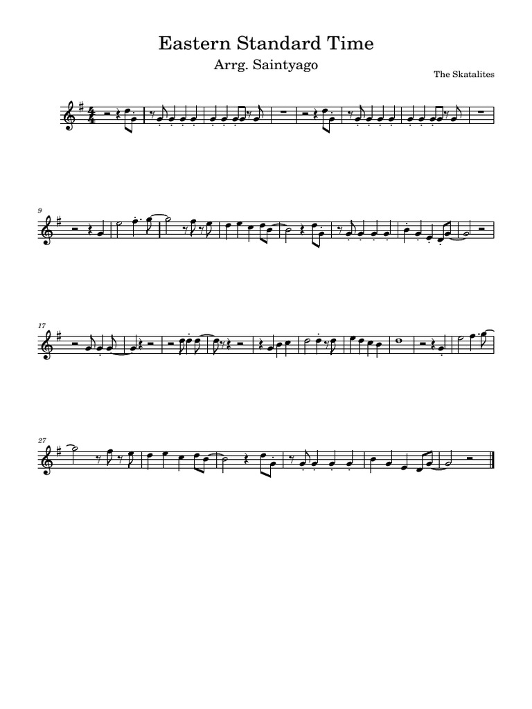 Eastern Standard Time Trumpet | PDF