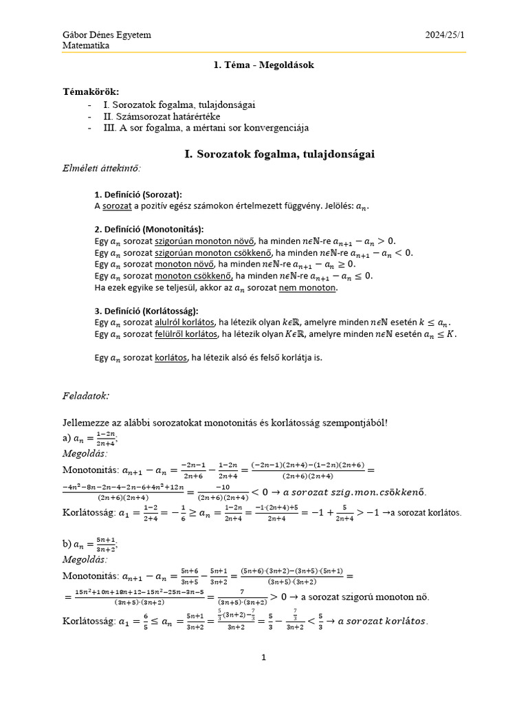 1 Tema Oravazlat Megoldas | PDF