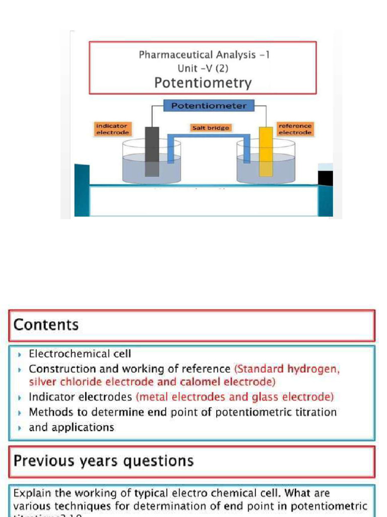 Potentiometry 2 | PDF