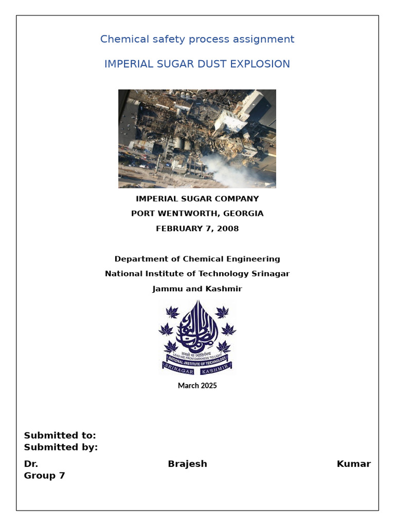 Imperial Sugar Dust Explosion | PDF | Sucrose | Sugar