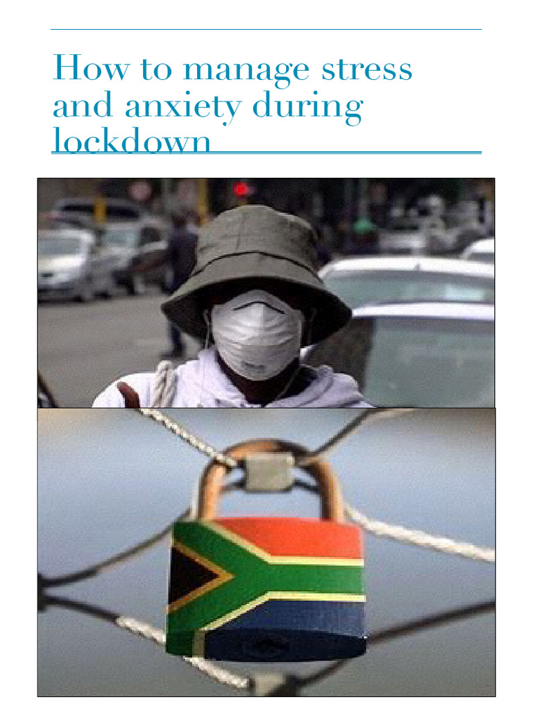 How To Manage Stress and Anxiety During Lockdown | PDF
