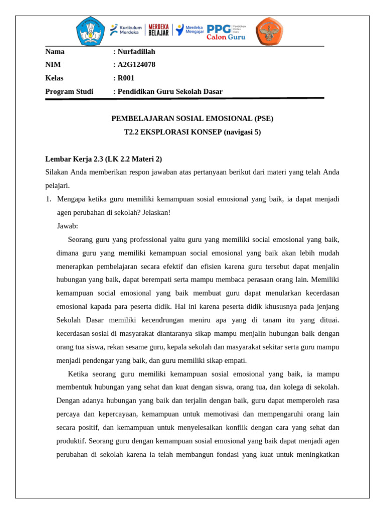 T2.3 Eksplorasi Konsep - PSE - Nurfadillah - A2G124078 (Navigasi 5) | PDF