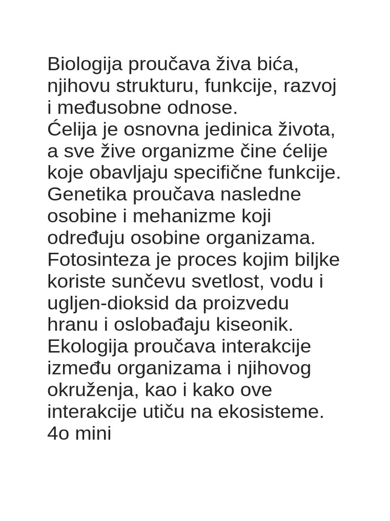 Biologija | PDF