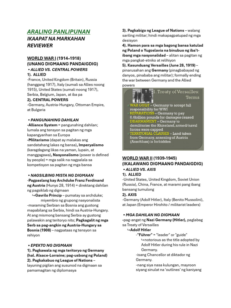 Wwi & Wwii | PDF