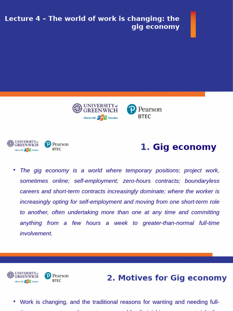 Understanding the Gig Economy Shift | PDF | Employment | Labour Economics