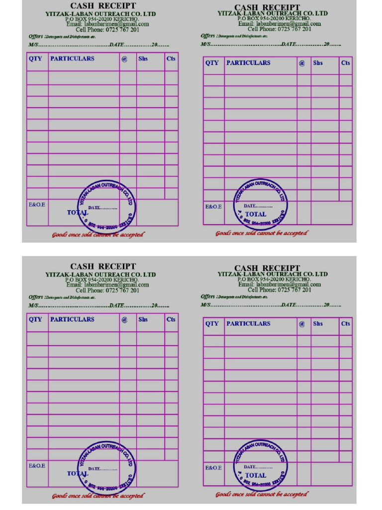 Laban New Receipt, 2024 | PDF
