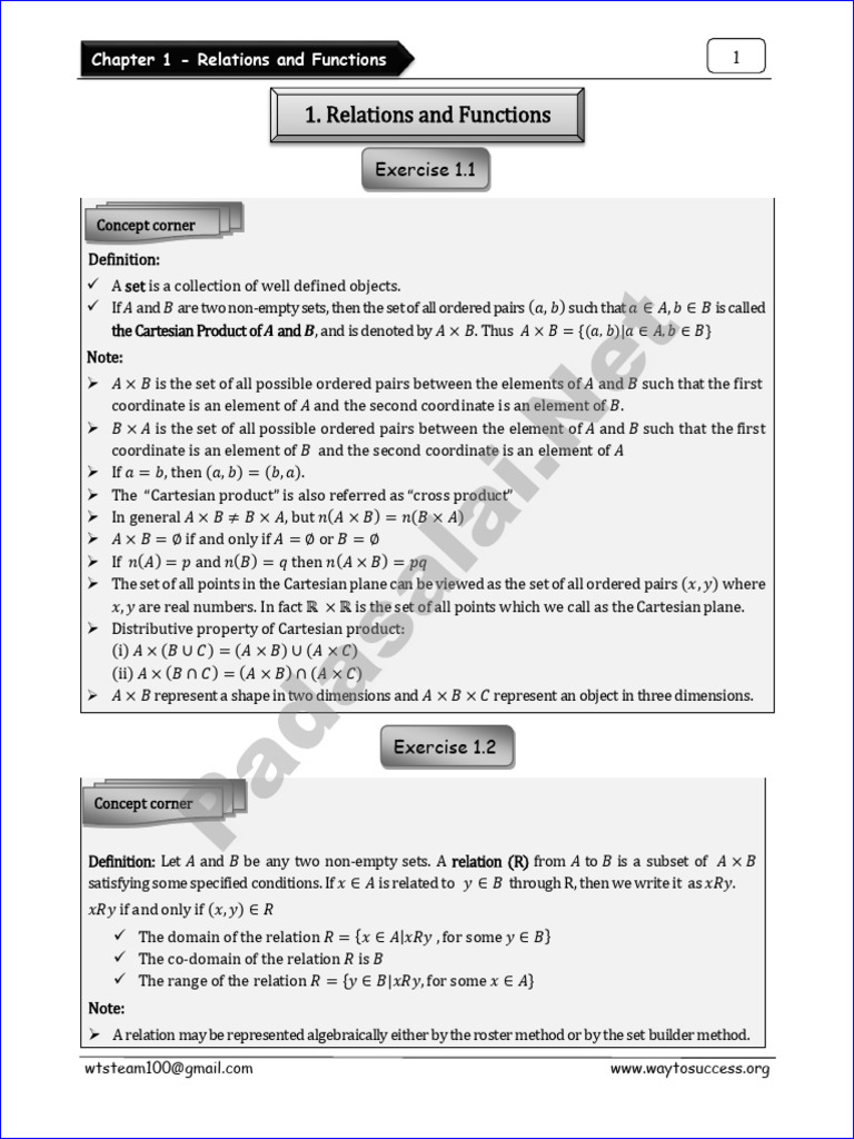 10 TH Maths EM Formulae Definitions Do You Know WT Material English Medium PDF Download | PDF ...