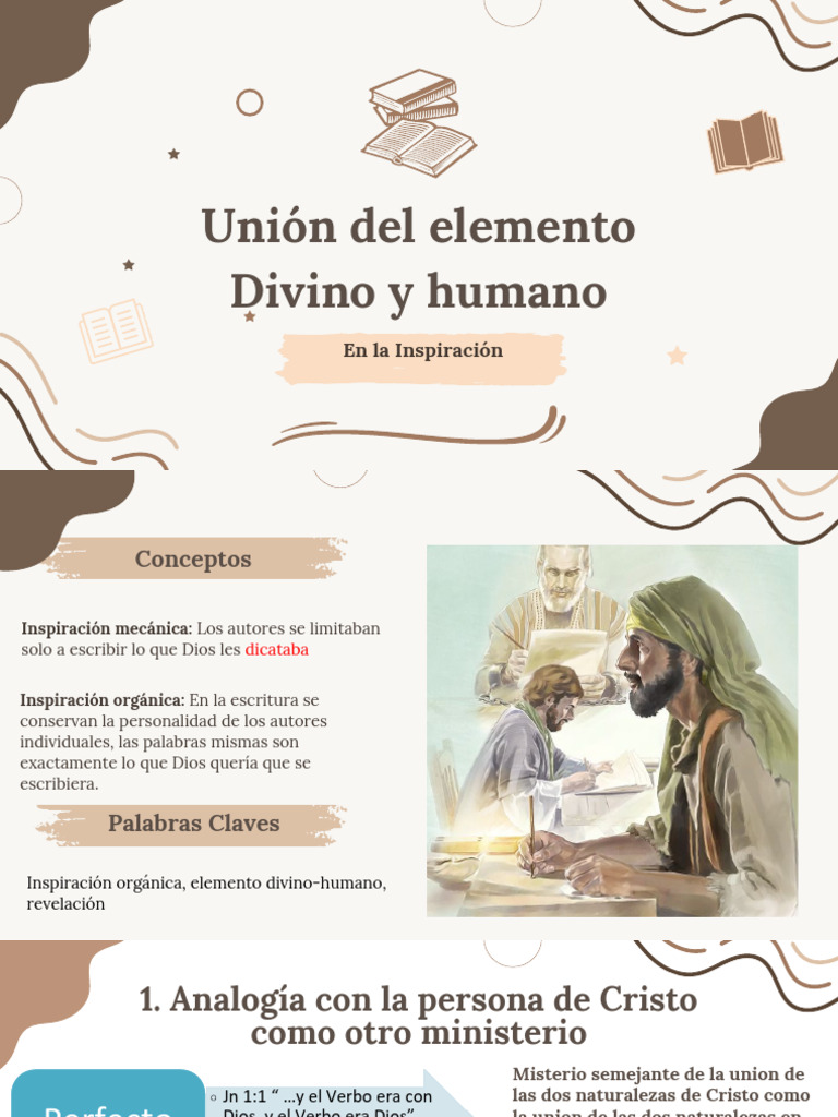 Unión Divina y Humana en la Inspiración | PDF | Dios | Divinidad