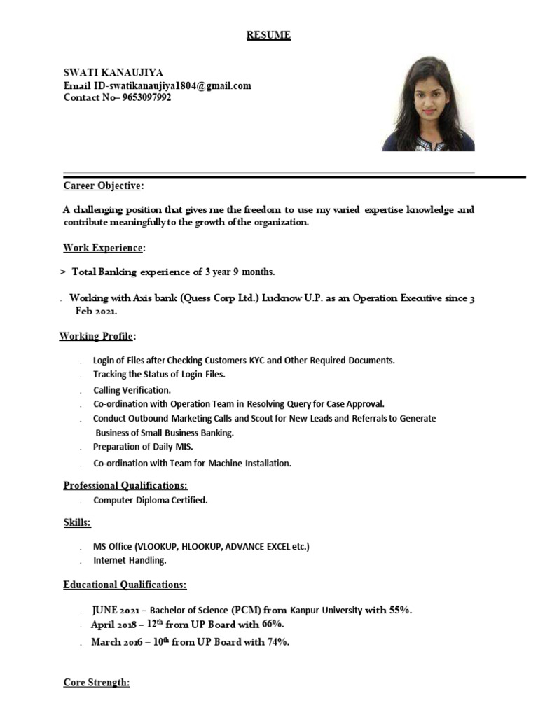 Swati CV | PDF