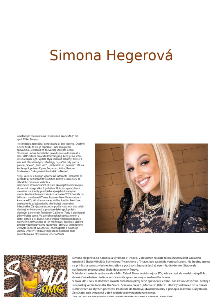 Simona Hegerová | PDF