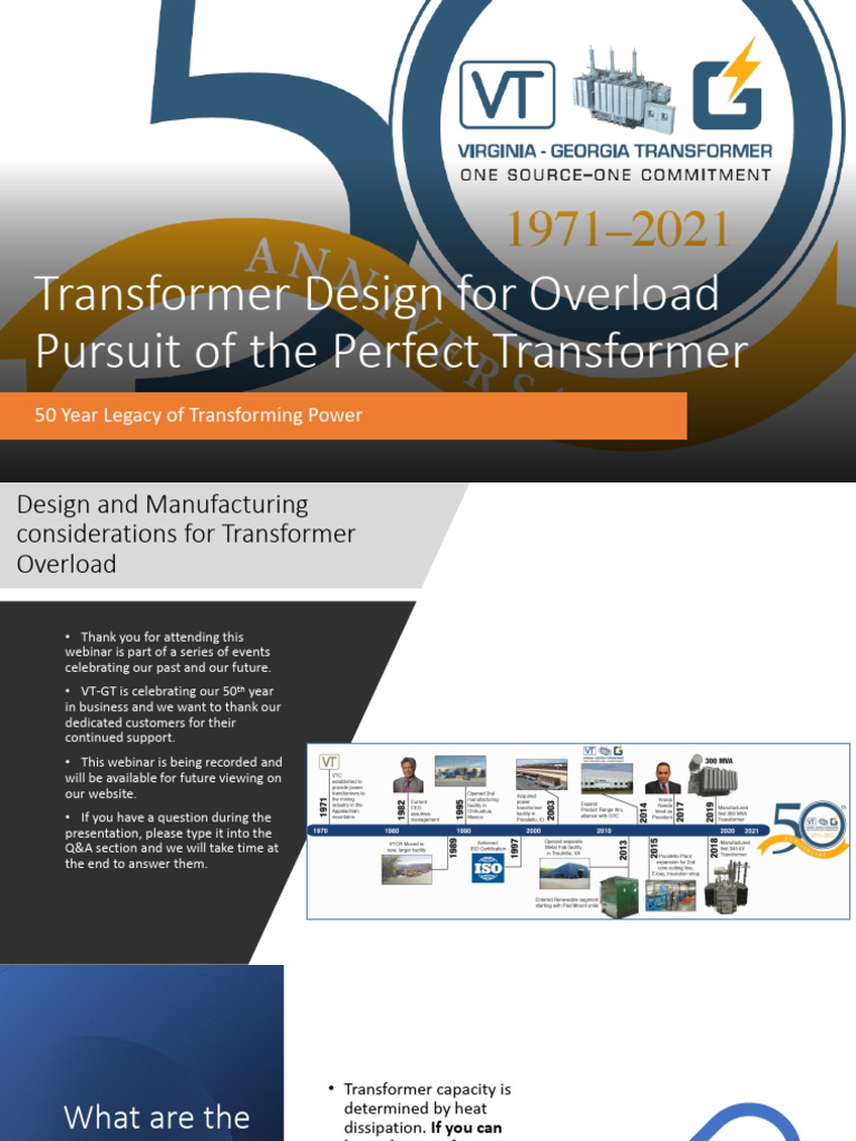 Transformer Overload Design Insights | PDF | Transformer | Electrical ...